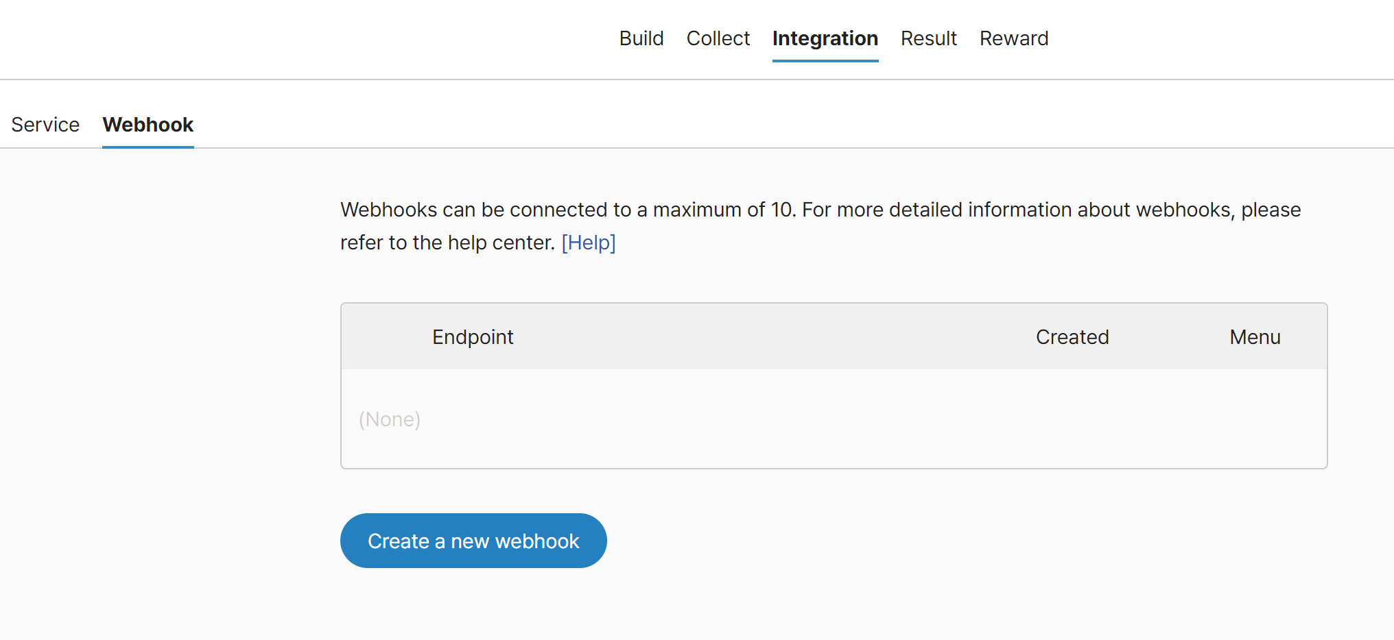 Creating Webhooks – Moaform Help Center