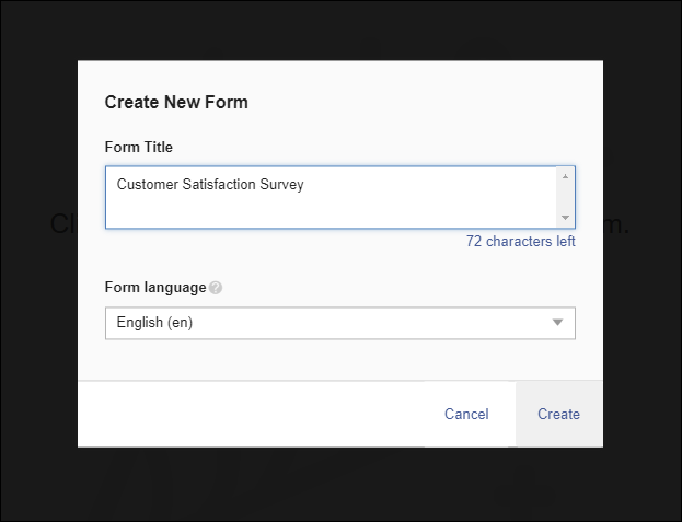 Create the first form – Moaform Help Center